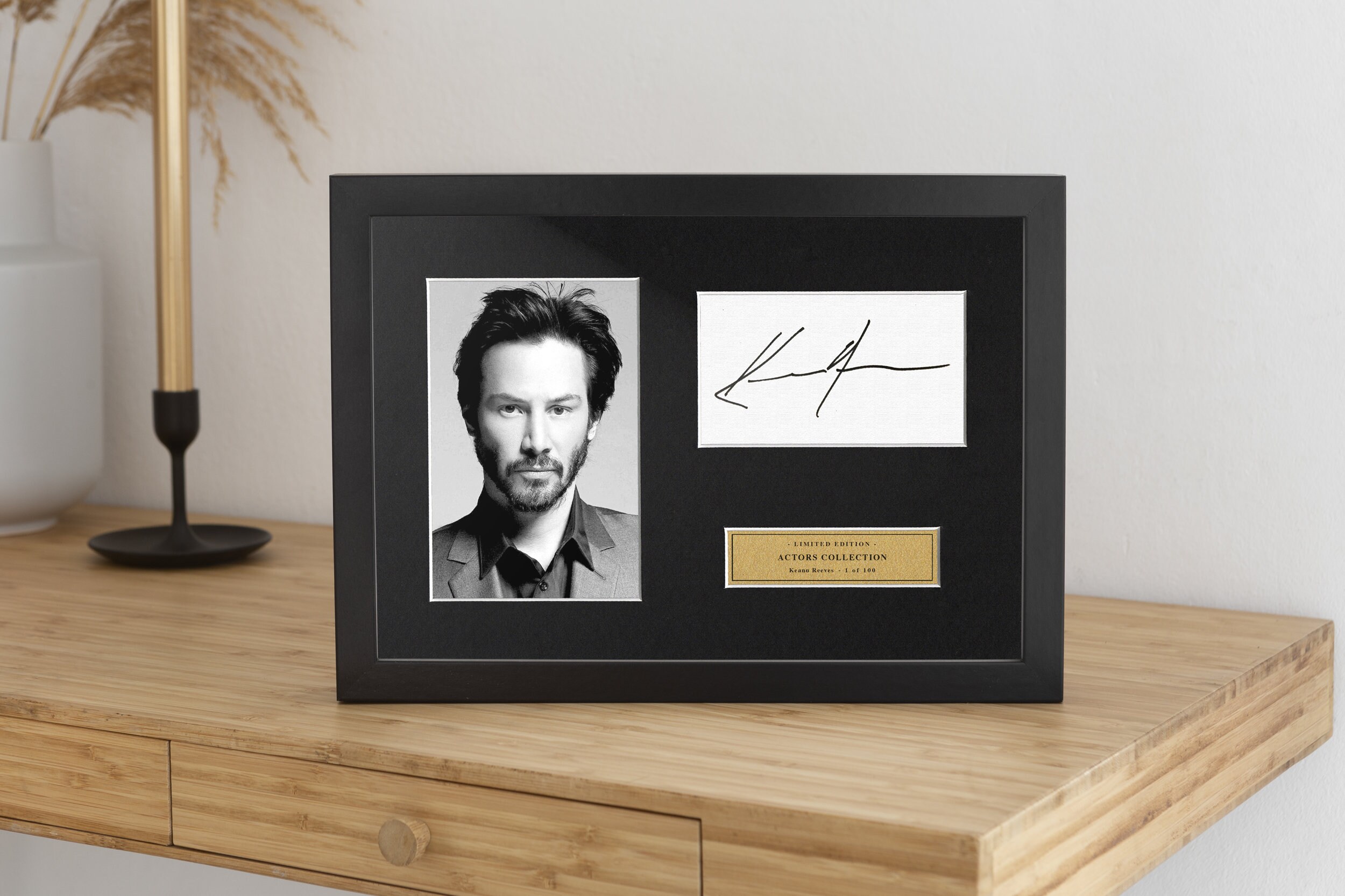 Keanu Reeves Signature Mount - Film Gift Collectable - ACTORS EDITION ...