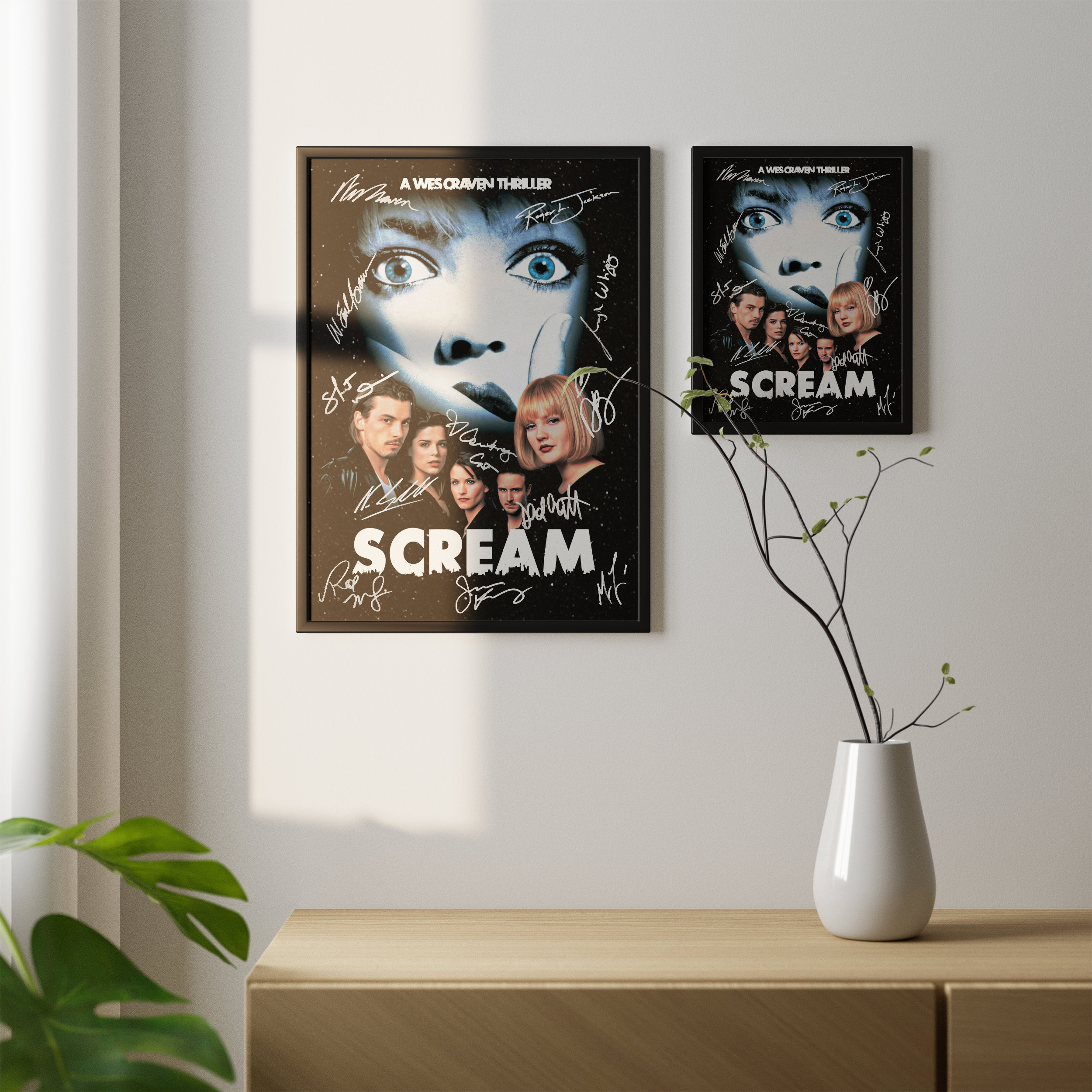 Scream (1996) Poster With Cast/Crew Signatures - Signed Film Poster ...