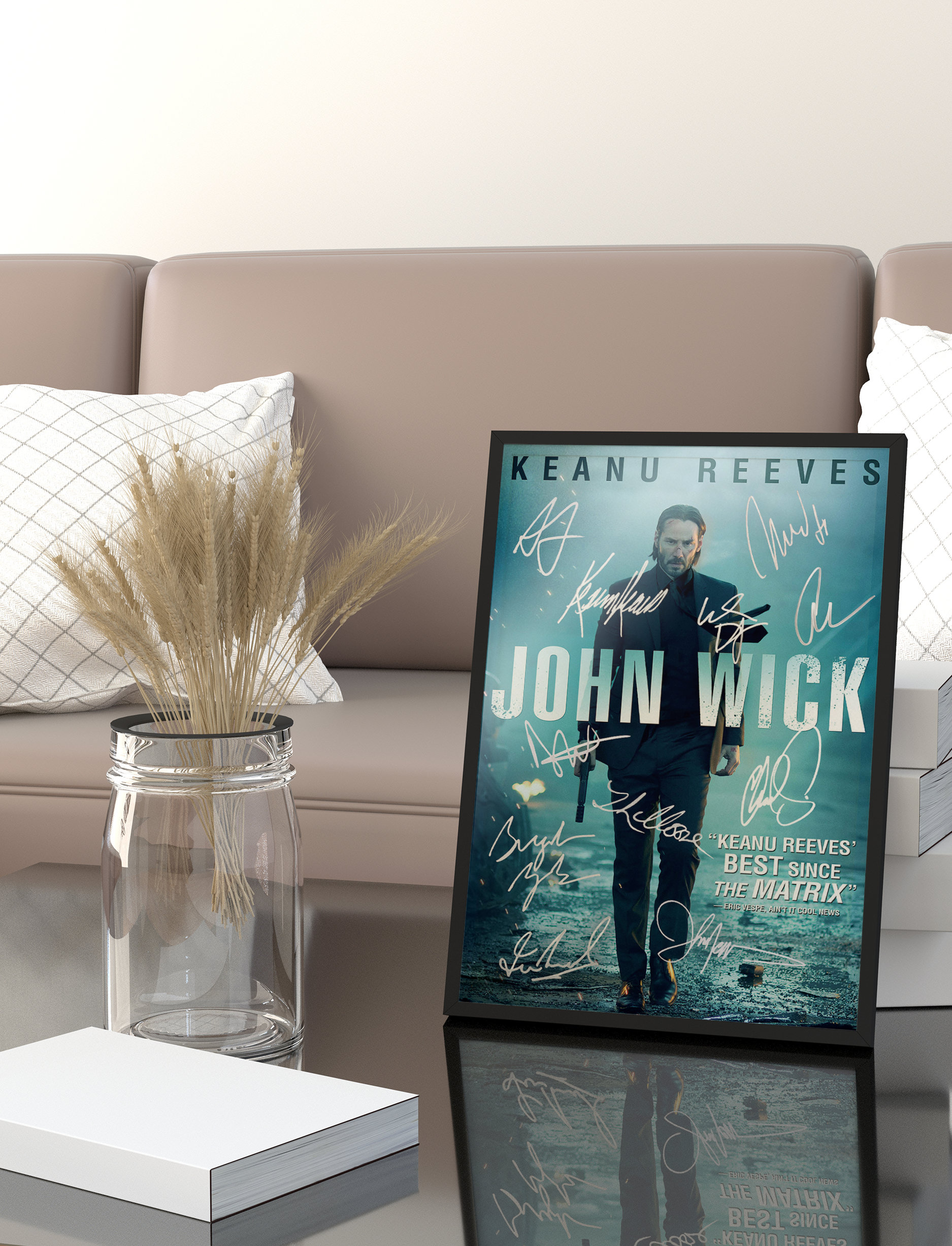 John Wick Poster With Cast/Crew Signatures Poster