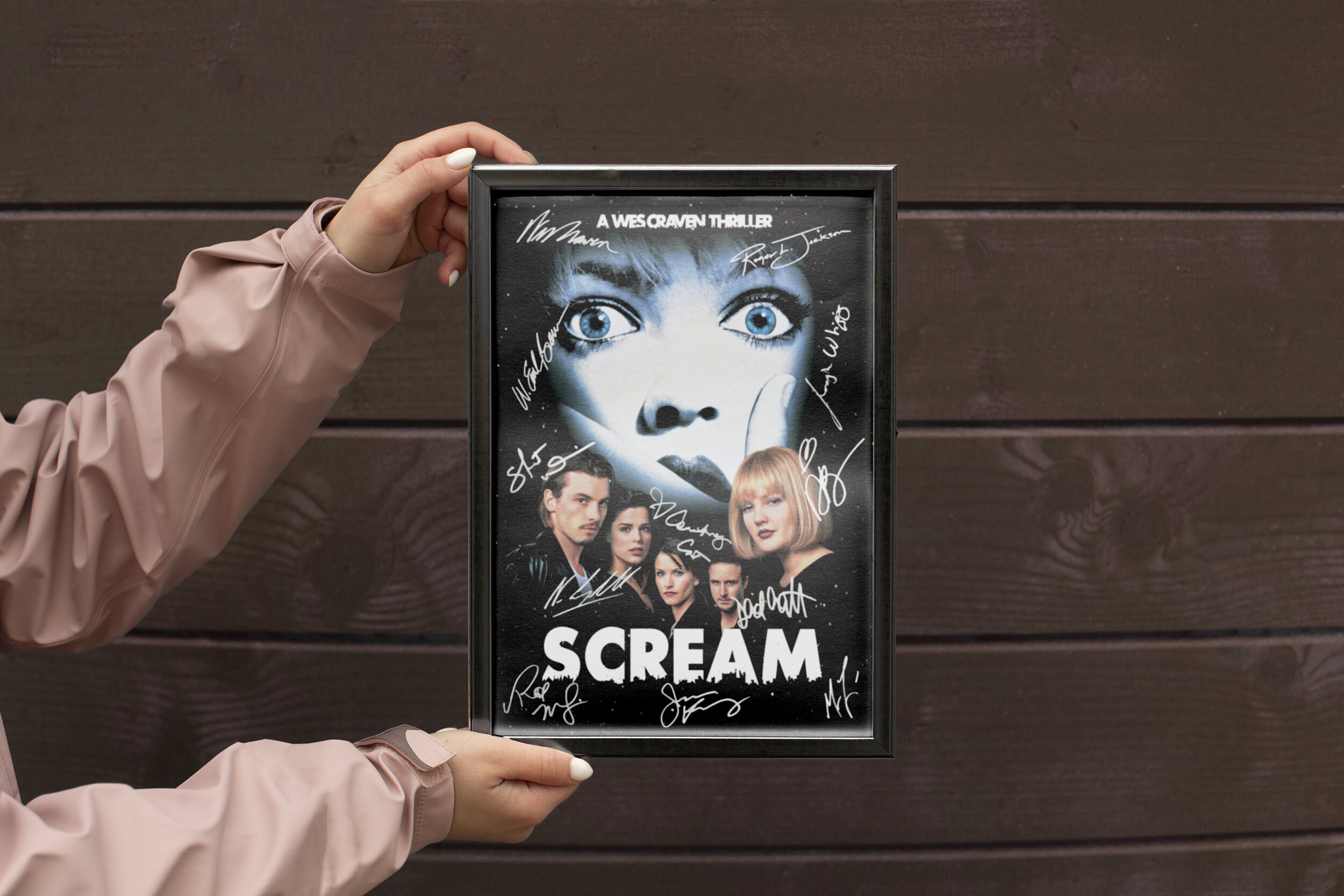 Scream (1996) Poster With Cast/Crew Signatures - Signed Film Poster ...