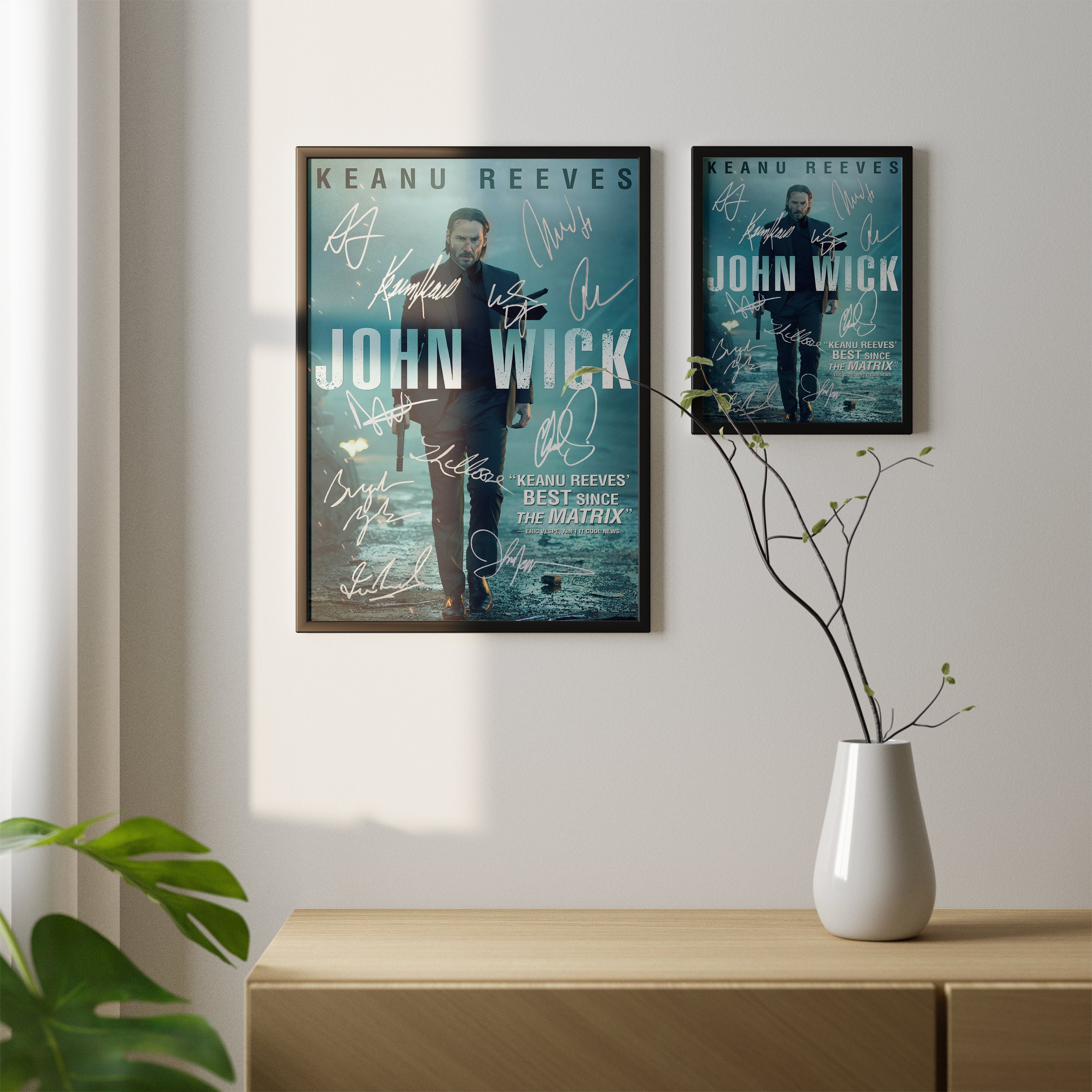 John Wick Poster With Cast/Crew Signatures Poster
