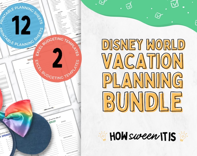Disneyworld Planning | WDW Travel Planner Template | Printable Planner ...