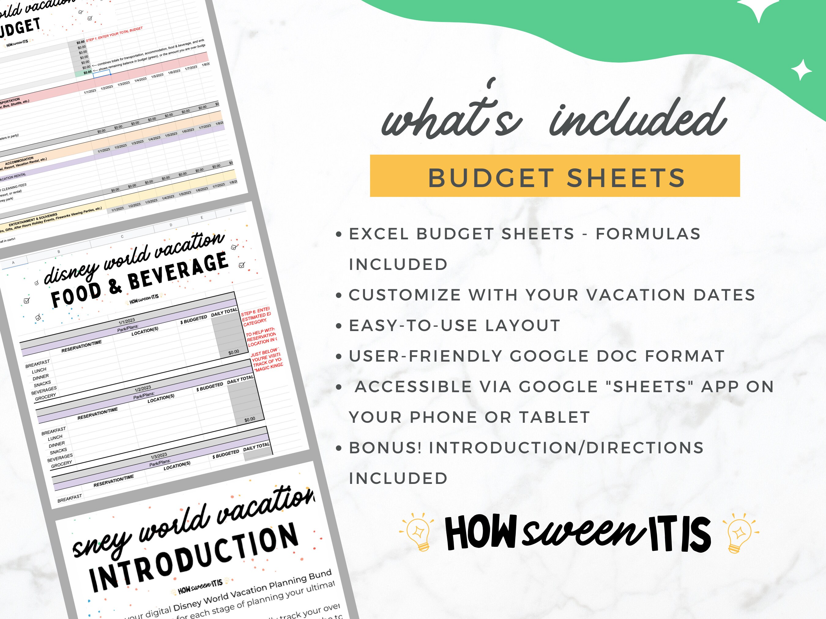 Disneyworld Vacation Planning Budget Sheets | WDW Budget | Disneyworld ...