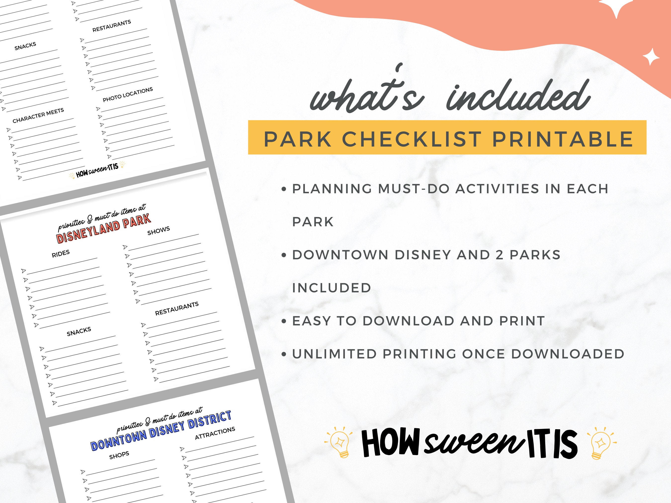 Disneyland Vacation Planning Printables | Disneyland Itinerary ...