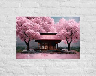 Cherry Tree Poster - Etsy
