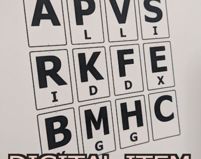 PRINTABLE FULL SET Printable Dressage/arena Letters for Traditional ...