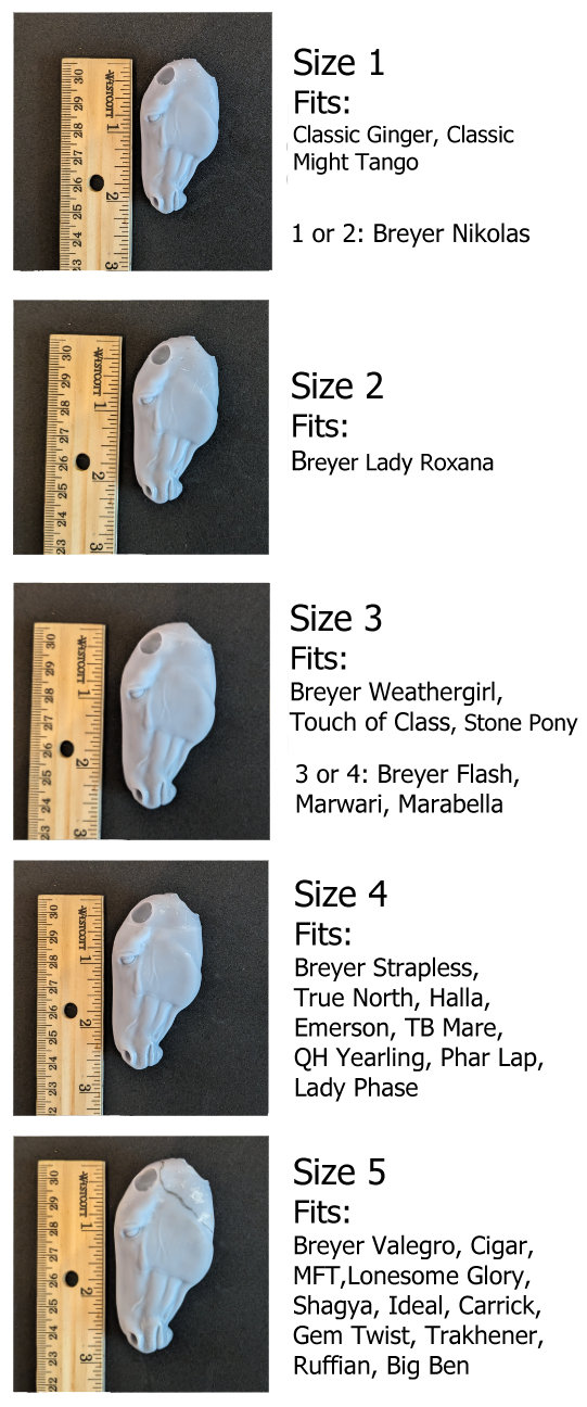 RESIN 1:9 Mule "daisy" Replacement Head + Ears for Customizing Breyer ...