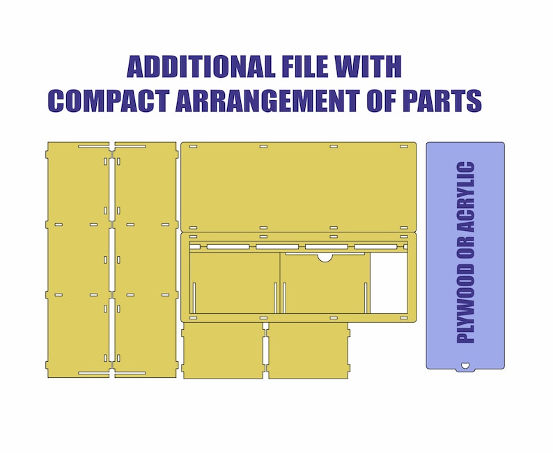 Sliding Lid Boxes Laser Cut Files. Wooden Packing / SVG - Etsy