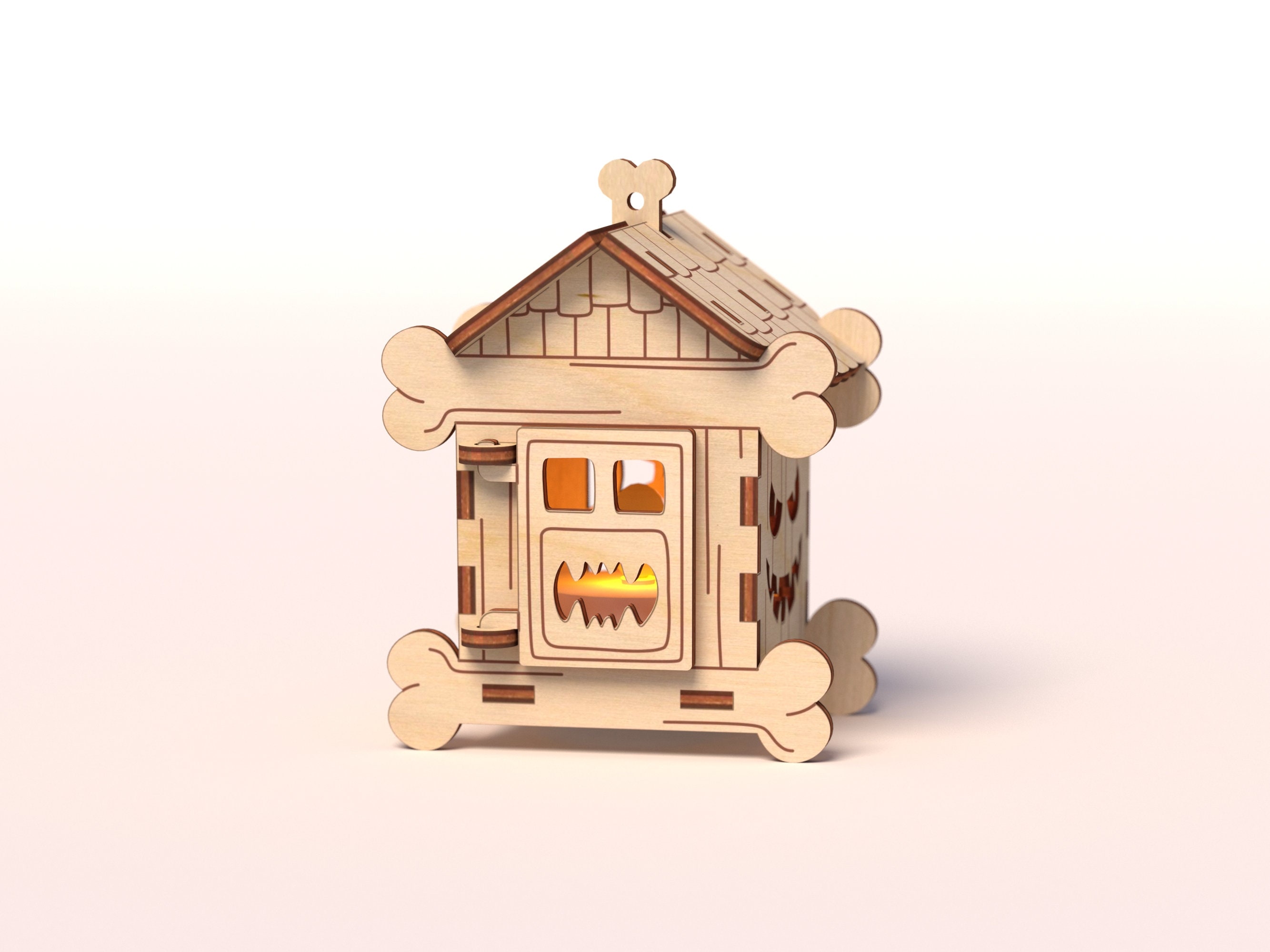 Halloween House - Skeleton - Laser Cut Files. Haunted House SVG ...