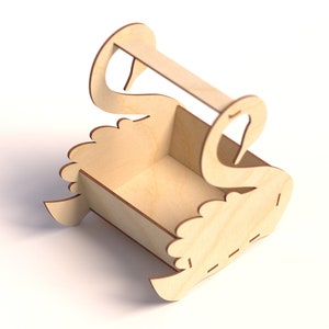 Christmas Swan Sledge - Laser Cut Files. Christmas Design Patterns. New ...