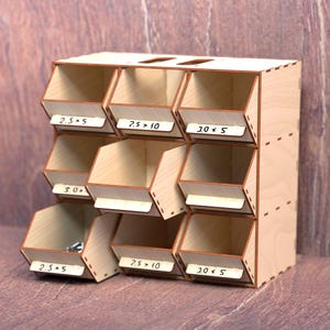 Work Storage Organizer – Files for Laser Cutting. Desk Holder Template ...