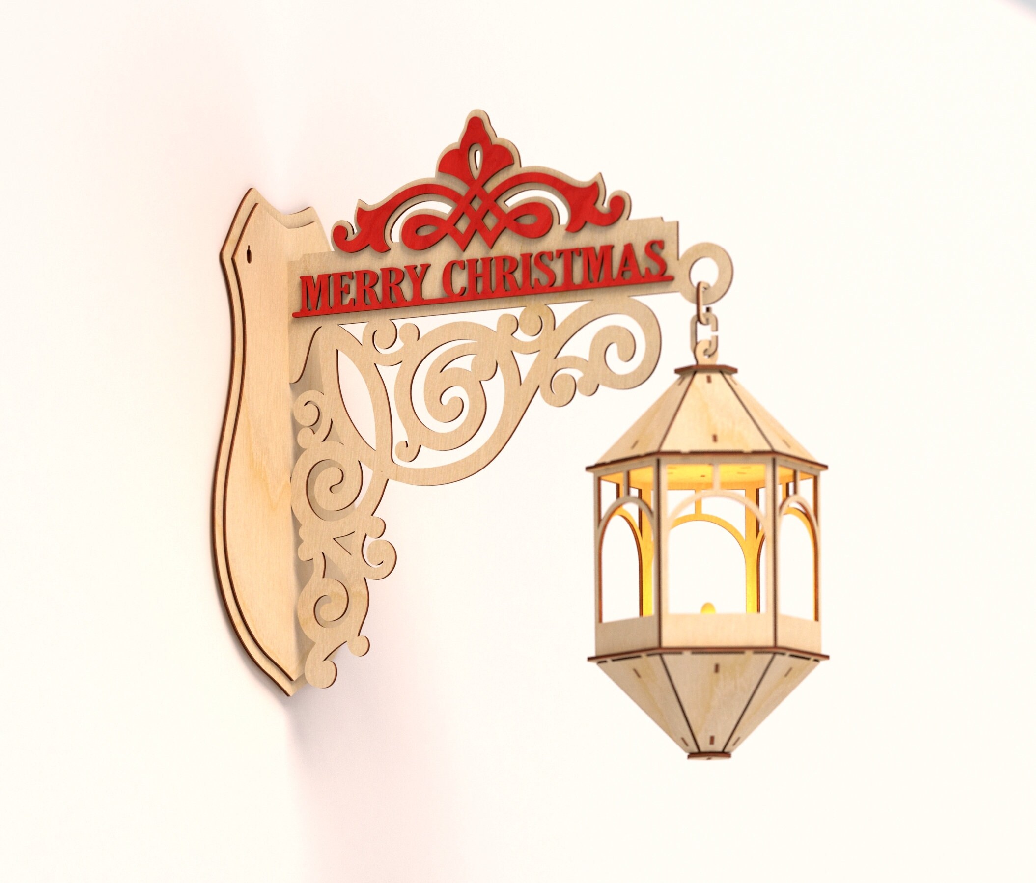 Christmas Sign Lantern Laser Cut Files. Christmas Design - Etsy Canada