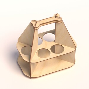 Box for Bottles - Laser Cut Files. Beer Holder Box, Wooden Carrying ...