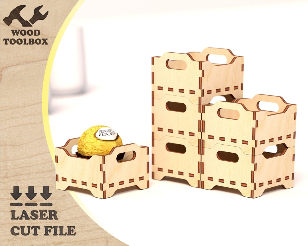 Mini Box - Laser Cut Files. Wooden Packing for Small Things / SVG ...