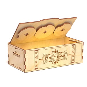 Wooden Box-safe With Combination Lock - Laser Cut Files. SVG Template ...