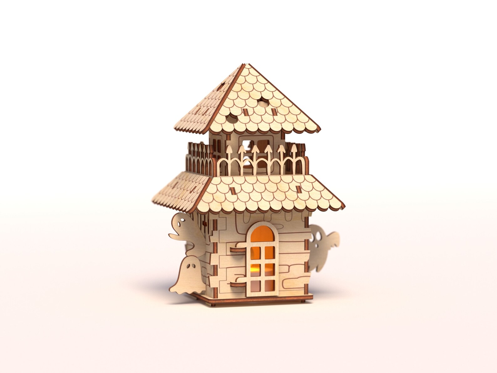 Halloween House - Haunted House - Laser Cut File. Halloween Castle ...