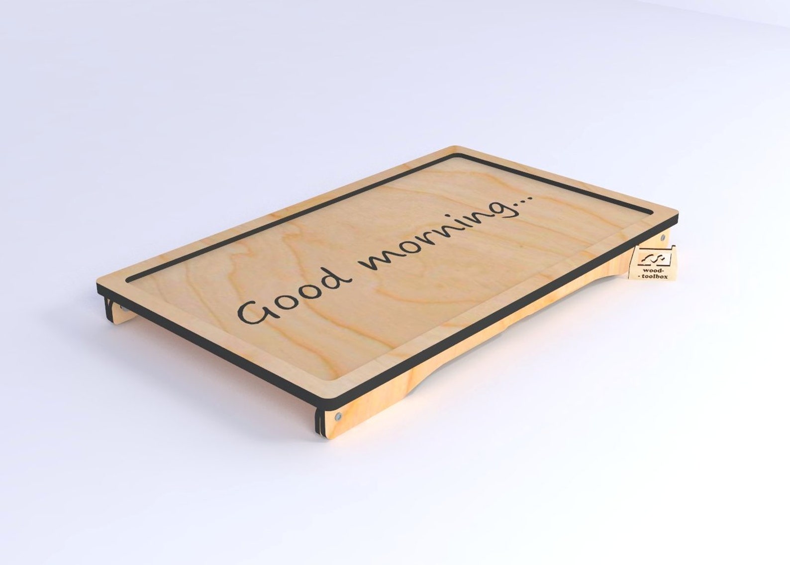 Breakfast Table - Laser Cut Files. Little Tray for Bed. Vector Plans ...