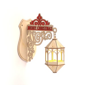 Christmas Sign Lantern - Laser Cut Files. Christmas Design Laser Cut ...