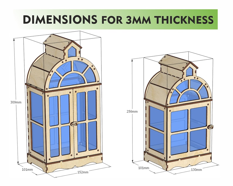 Christmas Big Lantern - Laser Cut Files. Wooden Template Lantern / SVG ...