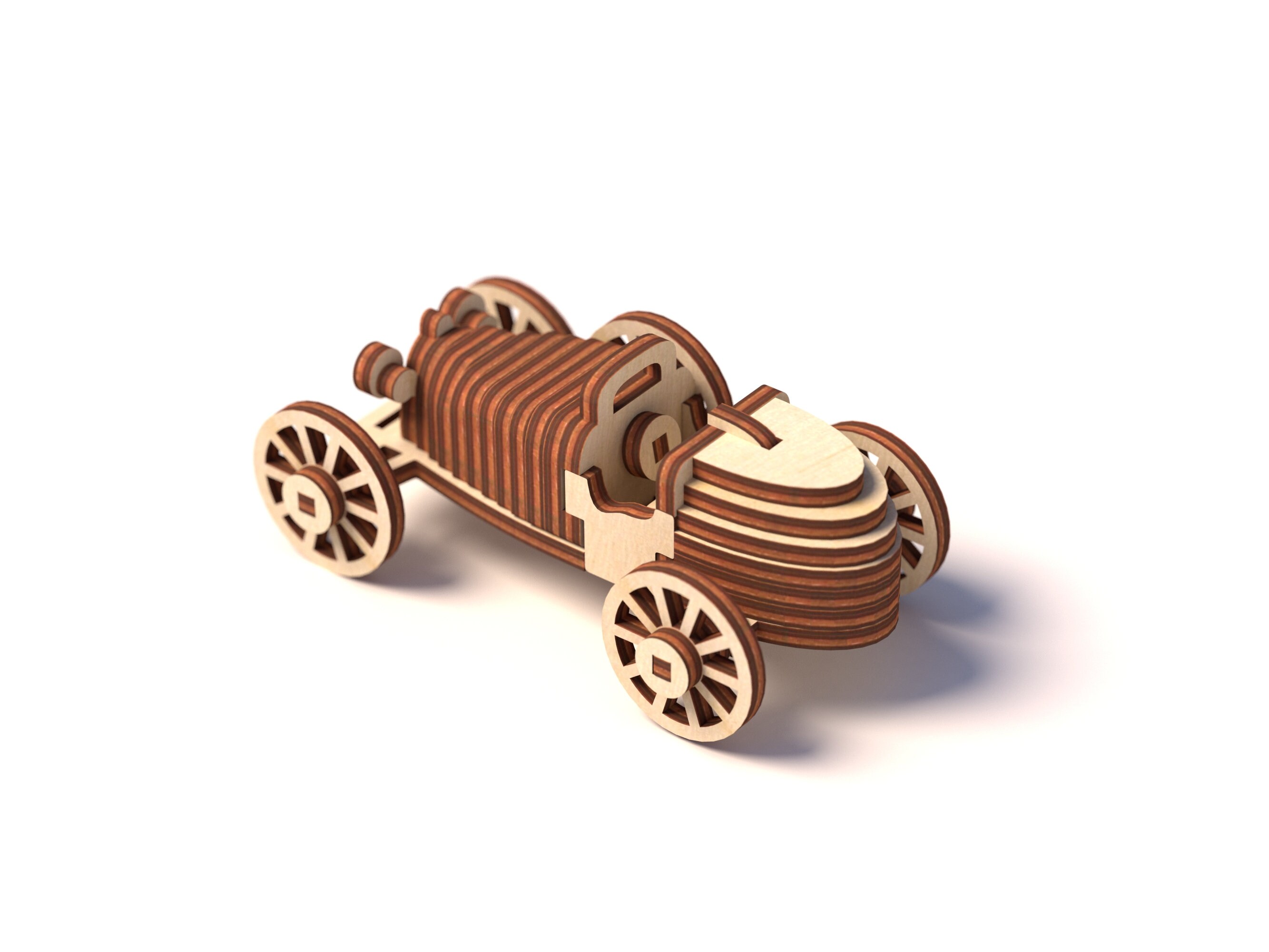 Laser Cut Retro Car Var.2 Retro Car Model From the - Etsy