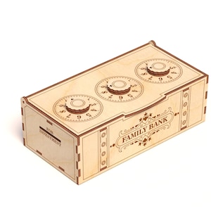 Wooden Box-safe With Combination Lock - Laser Cut Files. SVG Template ...