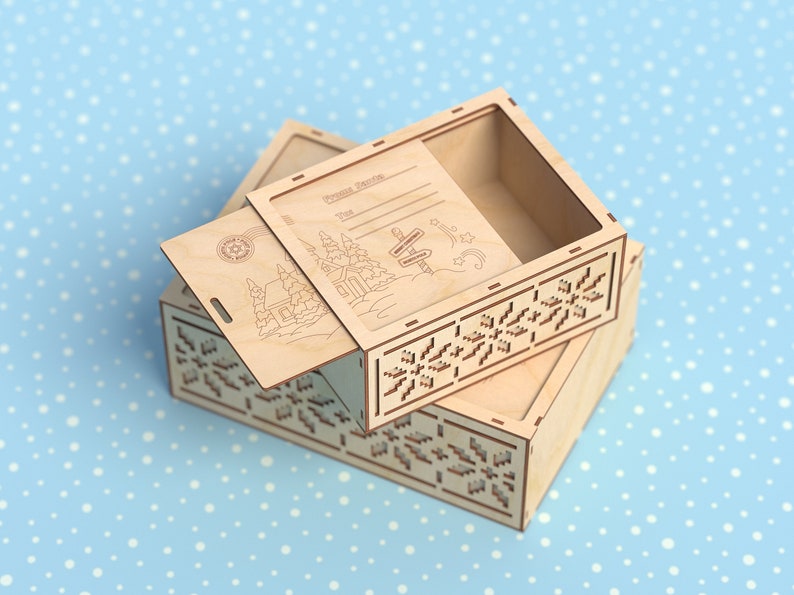 Christmas Box - Laser Cut Files. Laser Cut Project Plan. Wooden ...