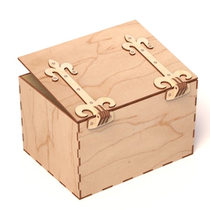Hinges for Boxes 90 Degrees - Laser Cut Files. Hinge Templates for ...