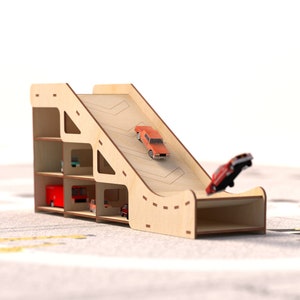 Mini Ramp Car Jumping - Laser Cut Files / Parking Garage for Toy Cars ...