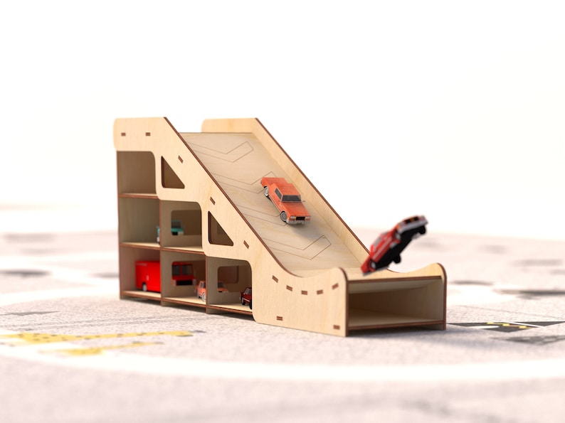 Mini Ramp Car Jumping - Laser Cut Files, Toy Garage (SVG, DXF, CDR) - Etsy