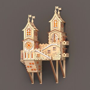 Hanging Chateau - Wall Decoration - Laser Cut Files. Magic Hanging ...