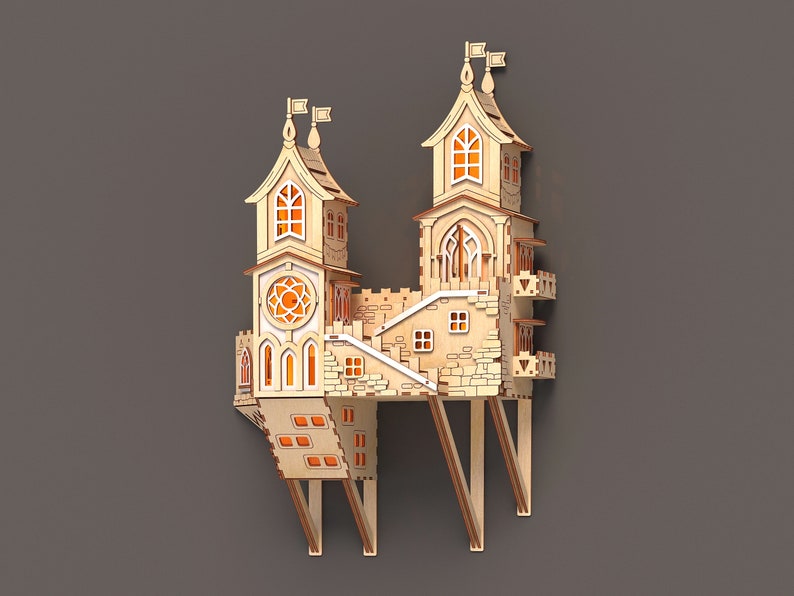 Hanging Chateau - Wall Decoration - Laser Cut Files. Magic Hanging ...