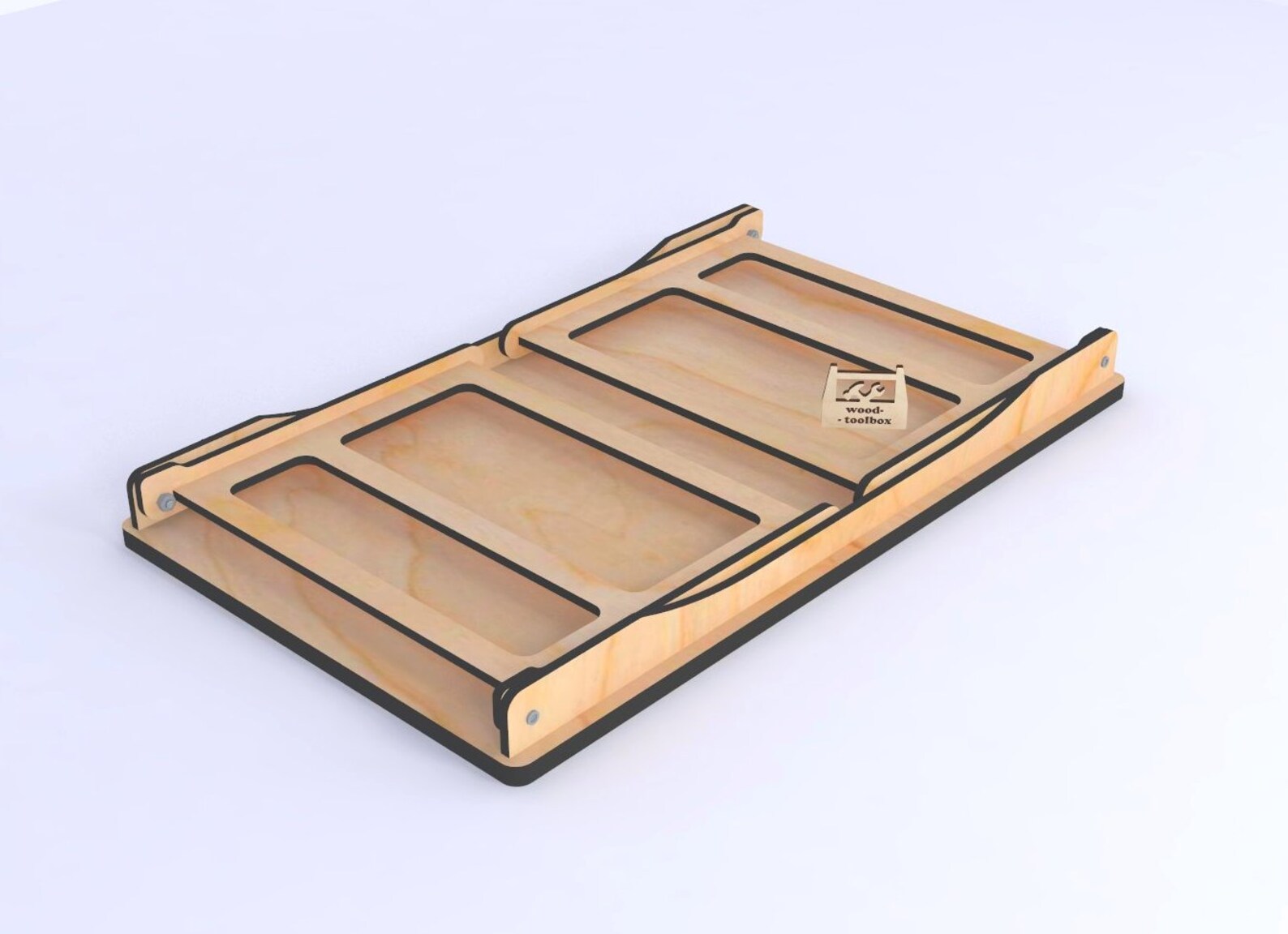Breakfast Table - Laser Cut Files. Little Tray for Bed. Vector Plans ...