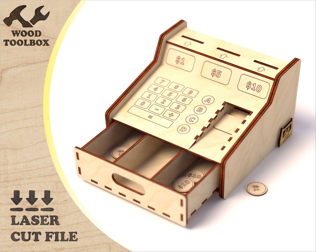 Cashbox for Role-playing Games - Laser Cut Files. Laser Cut Toy Files ...