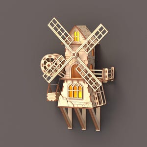 Laser Cut Windmill – SVG File for CNC, Glowforge & Laser Cutters ...