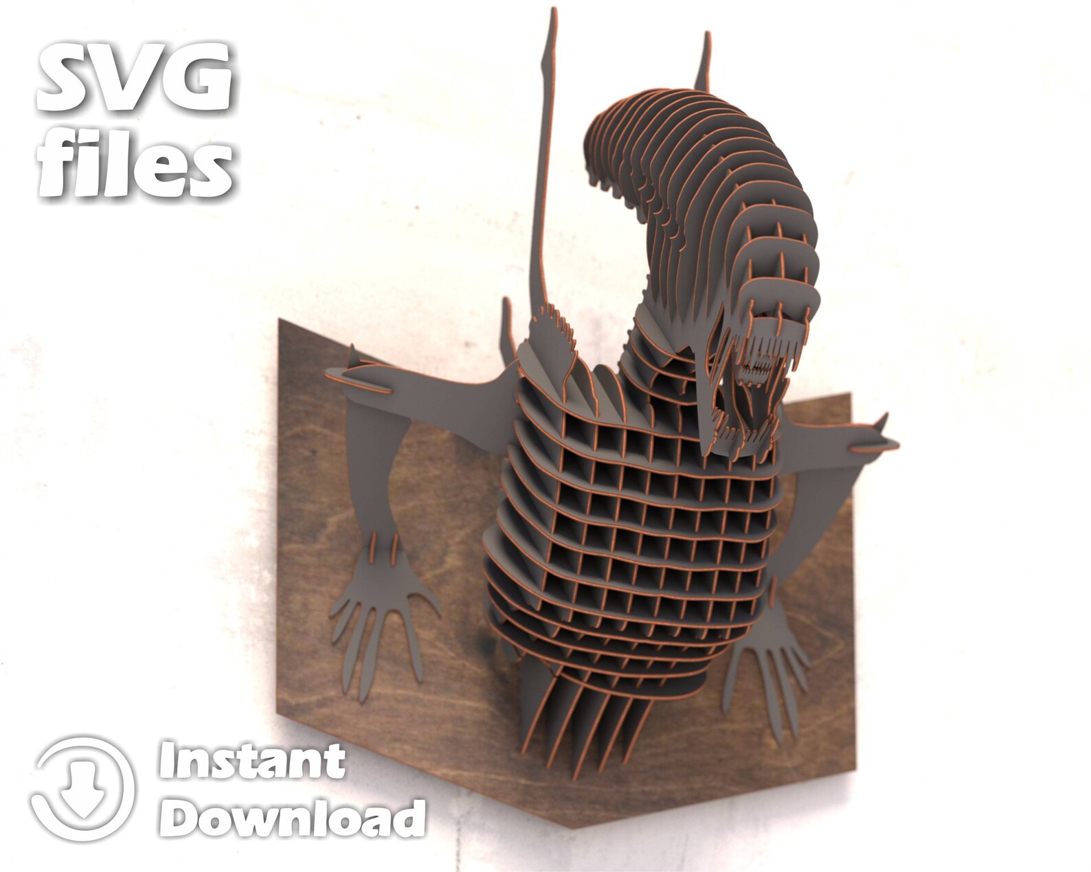 Animal Head Alien Laser Cut Files / Instant Downloads - Etsy