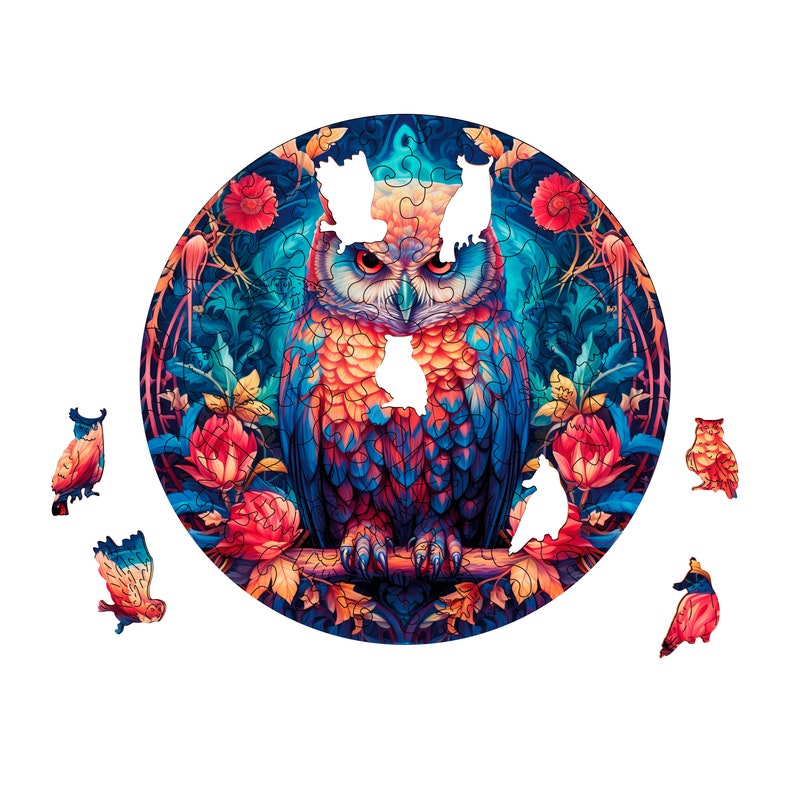 Round Jigsaw Puzzle - Etsy