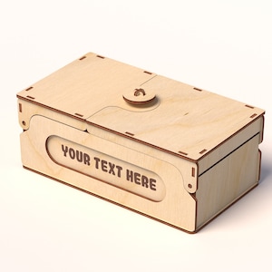 Wooden Box - Laser Cut Files. Wooden Packing / SVG Pattern Wooden Box ...