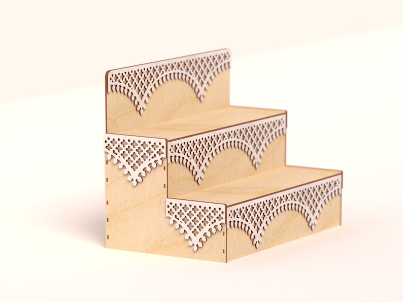 Laser Cut Food Display Stand Template: SVG DXF CDR Vector Files - Etsy