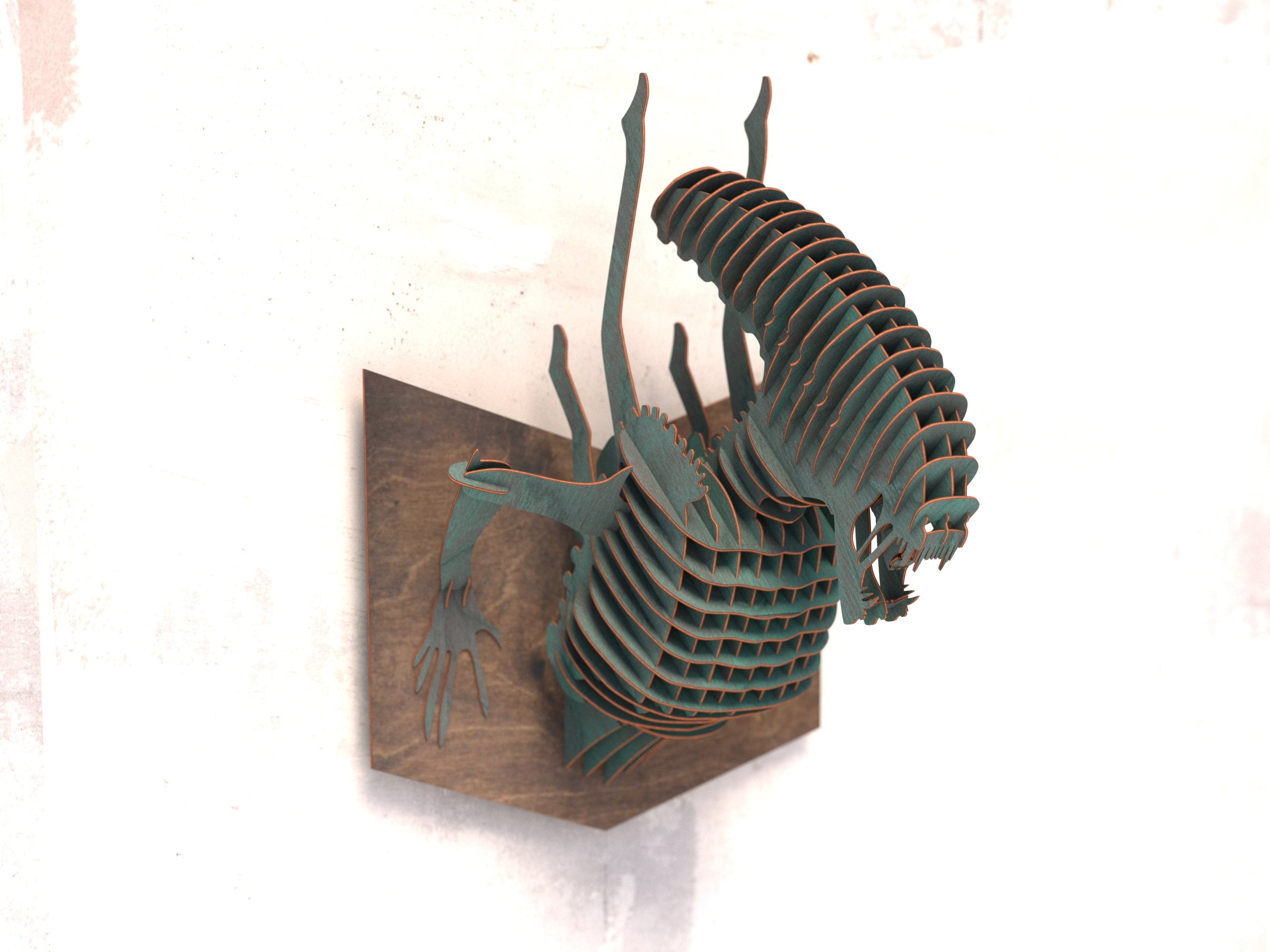 Animal Head - Alien - Laser Cut Files / Instant Downloads Files ...