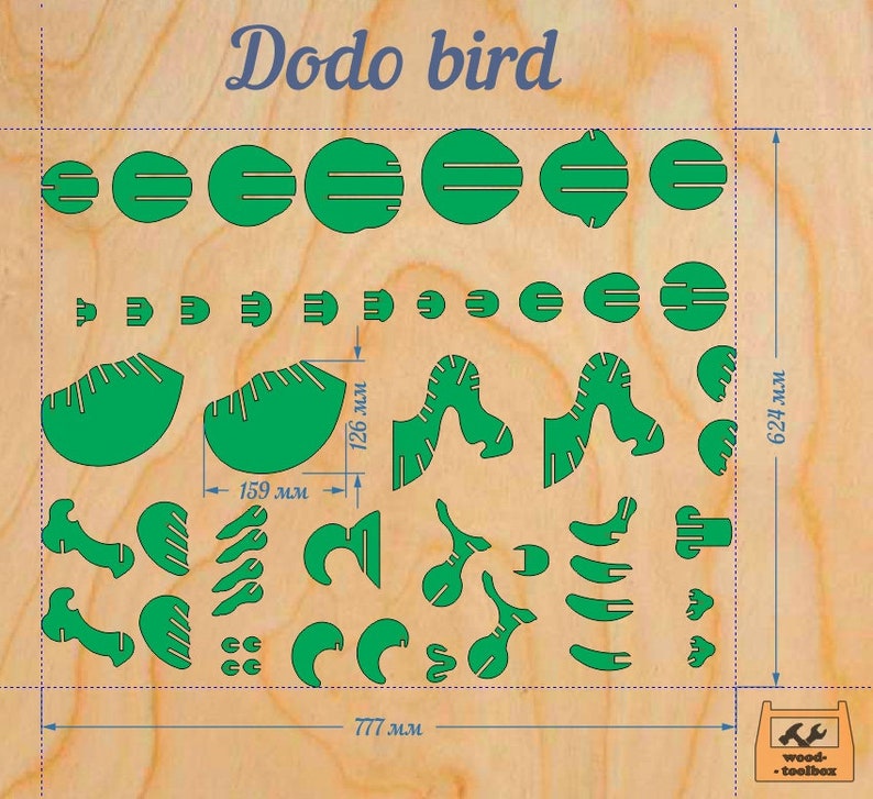 Animal Head Dodo Bird Laser Cut Files / Instant Downloads - Etsy