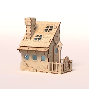 Celtic House - Laser Cut Files. Wooden House Laser Cut / Tiny Houses ...