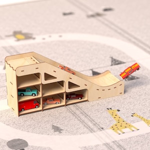 Mini Ramp Car Jumping - Laser Cut Files / Parking Garage for Toy Cars ...