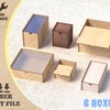Hinges for Boxes 90 Degrees - Laser Cut Files. Hinge Templates for ...