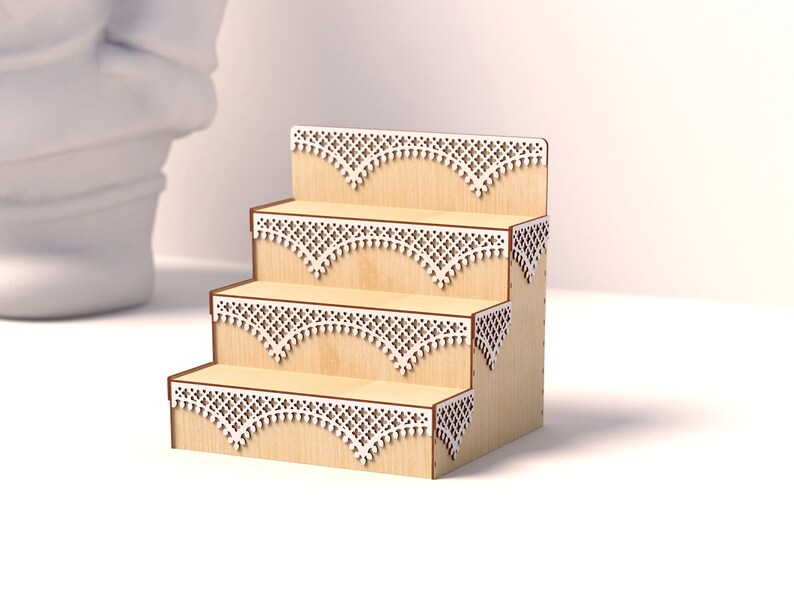 Laser Cut Food Display Stand Template: SVG DXF CDR Vector Files - Etsy