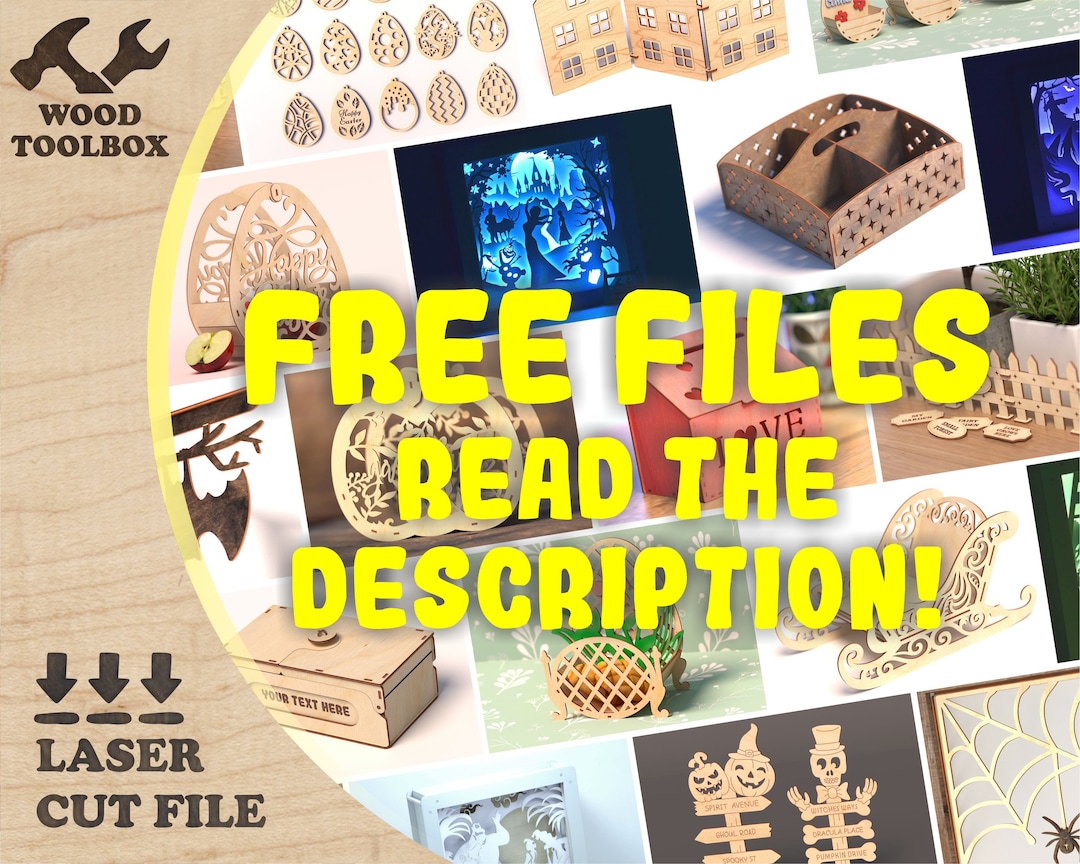 Bundle Laser Cut Files. Set of Free Download Files for Laser Cutting and Engraving - Etsy