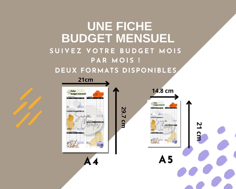 Monthly Budget Sheets to Print in French for Budget Envelopes - Etsy