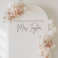 Miss to Mrs Sign Bridal Shower Miss to Mrs Wedding Backdrop Bride to Be ...