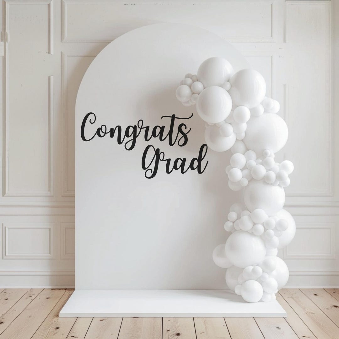 Congrats Grad | Decal for 2025 Graduation Party Backdrop | High Quality ...