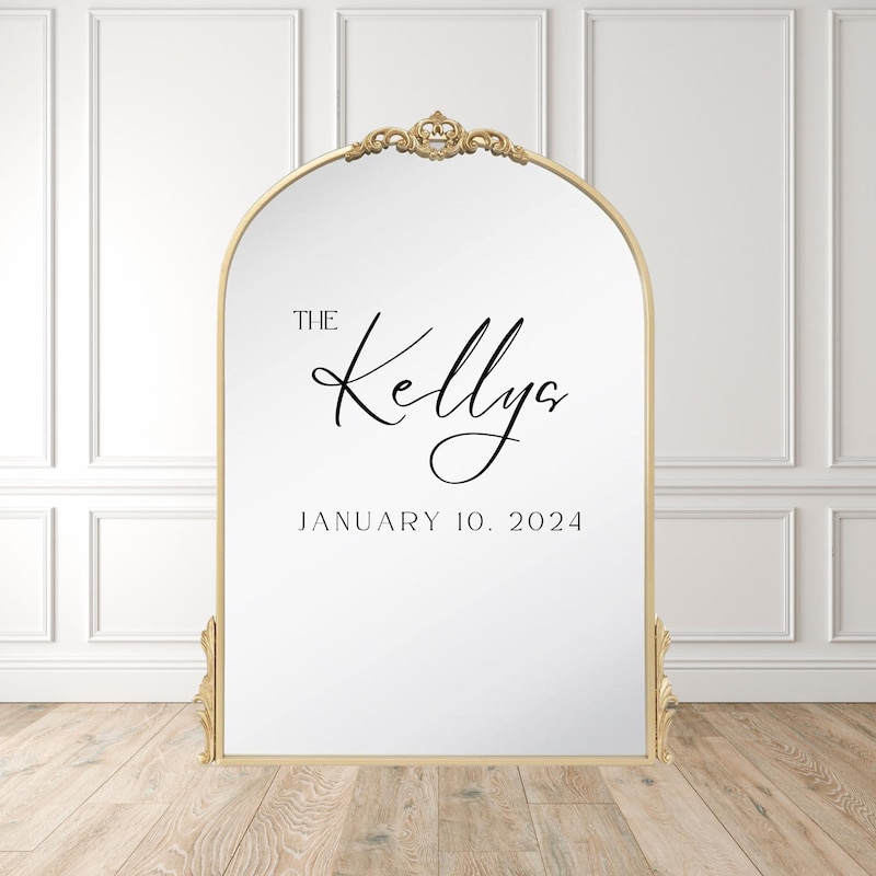 Mirror Decal Wedding - Etsy