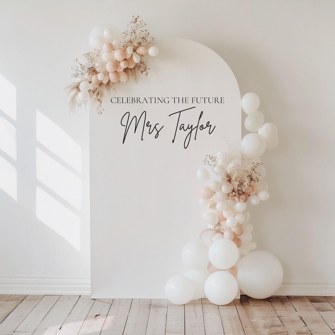 Custom Name Celebrating the Future Mrs Decal | Custom Decal for Party ...